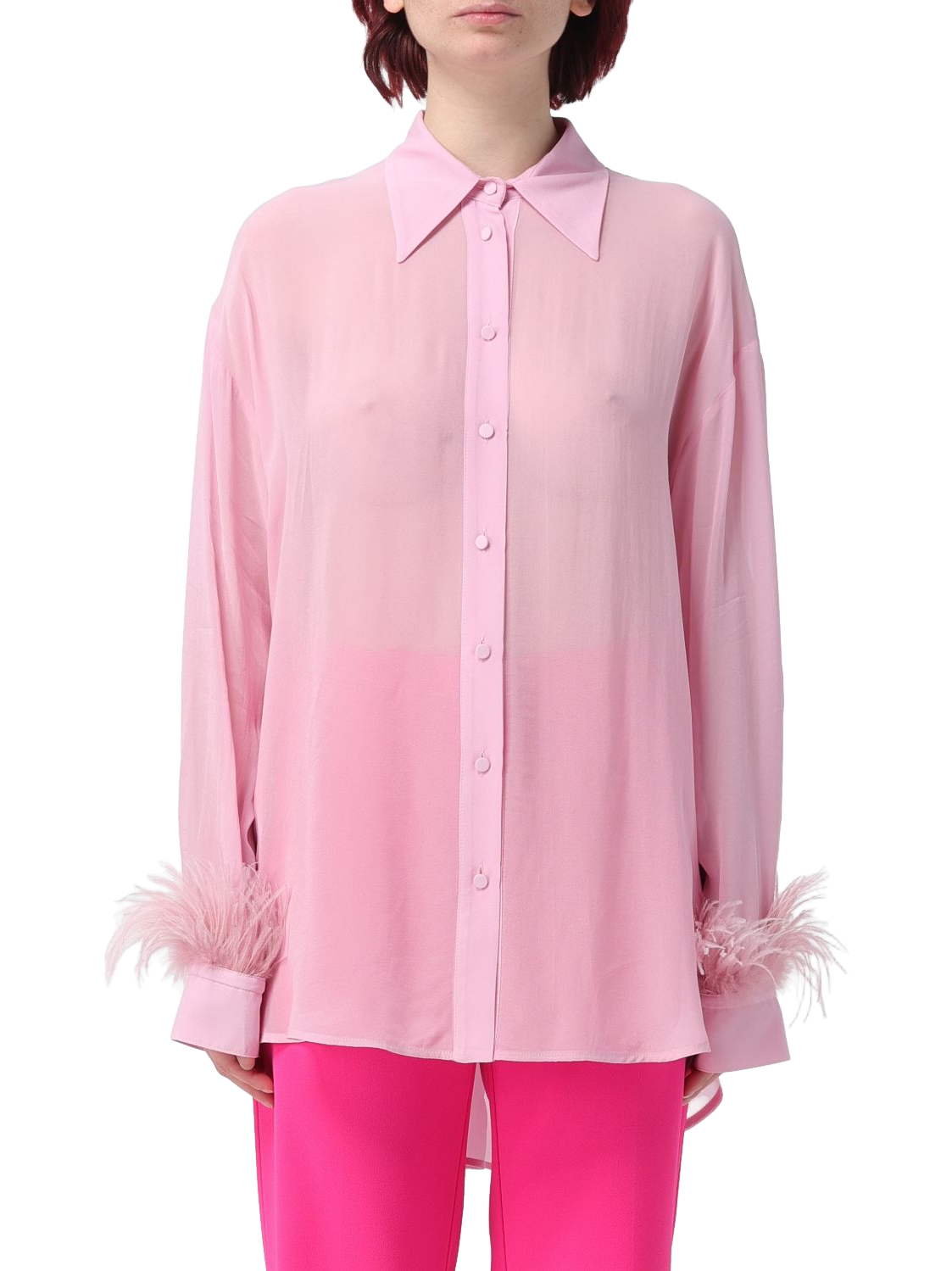 PINKO Pinko Feather-Cuffed Shirt